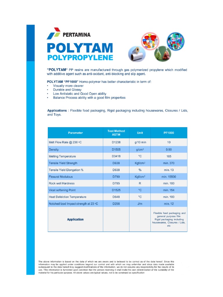 PP Polytam PF1000 | PDF