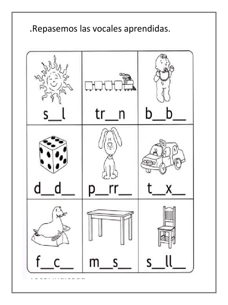 Vocales y Letra M | PDF