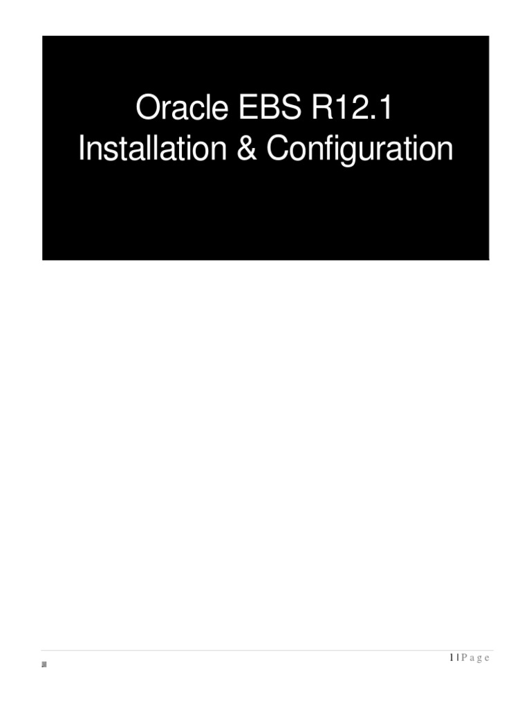 2 Oracle EBS R12 Installation | PDF