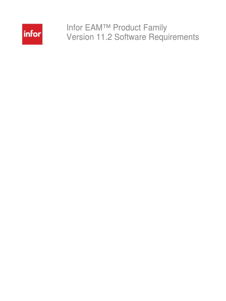 Requerimientos Tecnicos para Infor11 EAM | PDF | Arc Gis | Microsoft ... Requerimientos Tecnicos para Infor11 EAM | PDF | Arc Gis | Microsoft ...