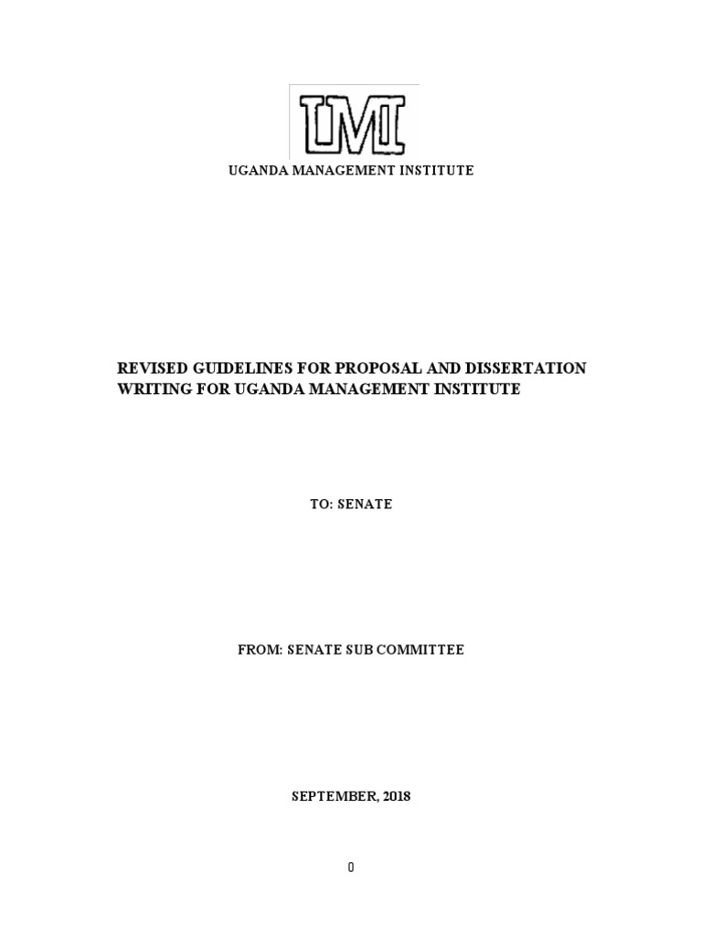 UMI Proposal and Dissertation Guidelines | PDF | Hypothesis | Sampling ...