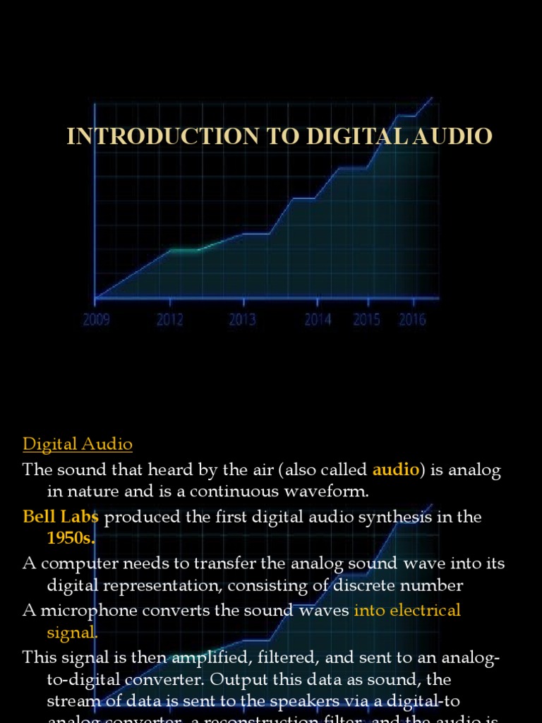 Introduction To Digital Audio | PDF | Data Compression | Sampling (Signal Processing)