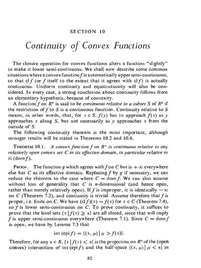 Convex Analysis (Rockafellar) (098-100) PDF | PDF