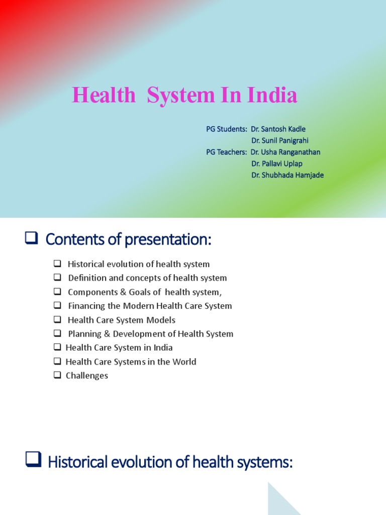 Health System in India | PDF | Health System | Health Care