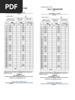 DTR Editable Form | PDF