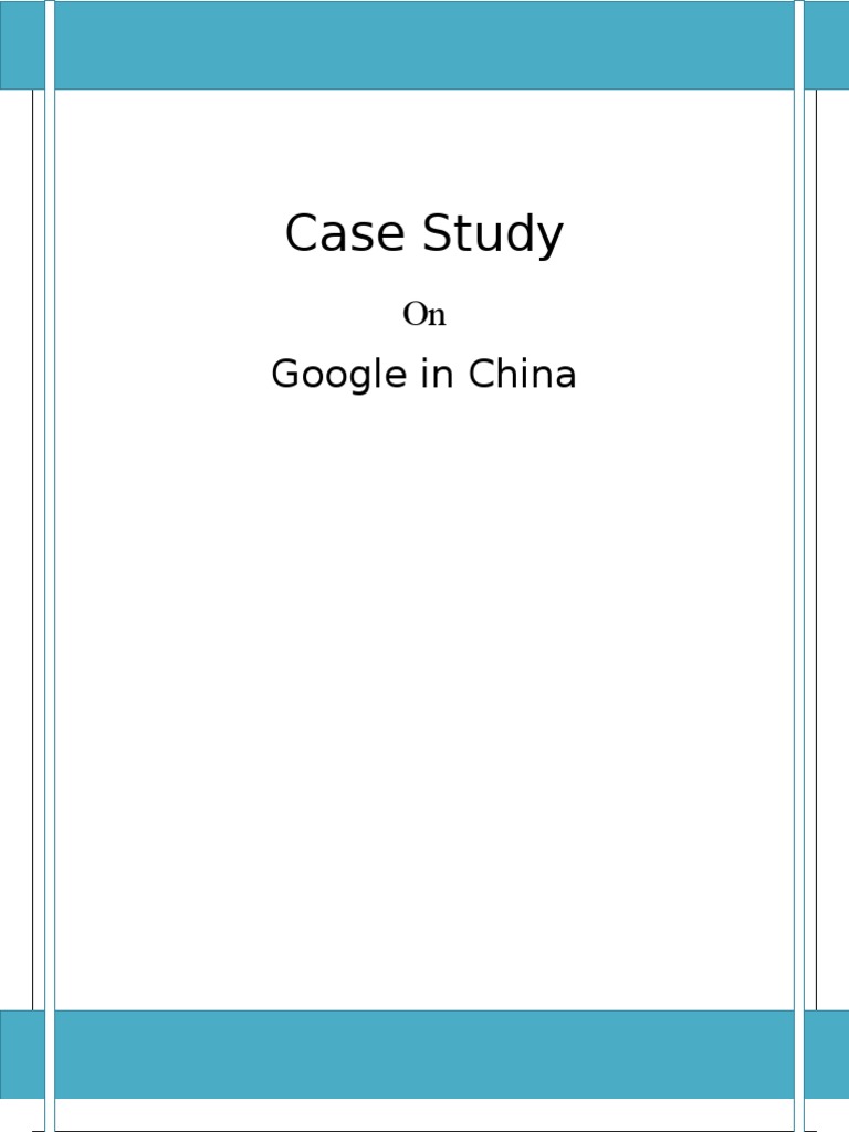 Google Case Study | PDF | Baidu | Web Search Engine