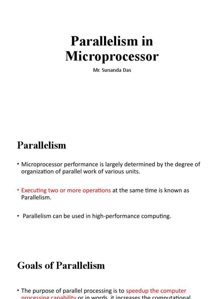 Parallelism in Microprocessor | PDF | Central Processing Unit | Parallel Computing