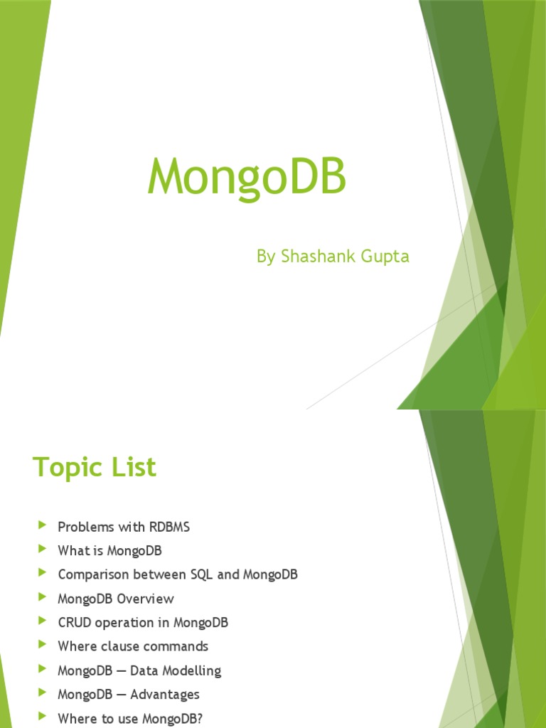 An Overview of MongoDB: Its Benefits Over SQL Databases and Uses in ... An Overview of MongoDB: Its Benefits Over SQL Databases and Uses in ...