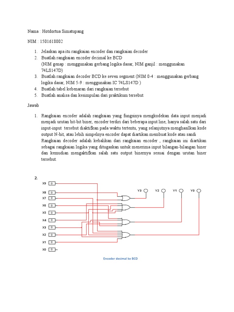 Soal Dan Gambar Encoder Decoder | PDF