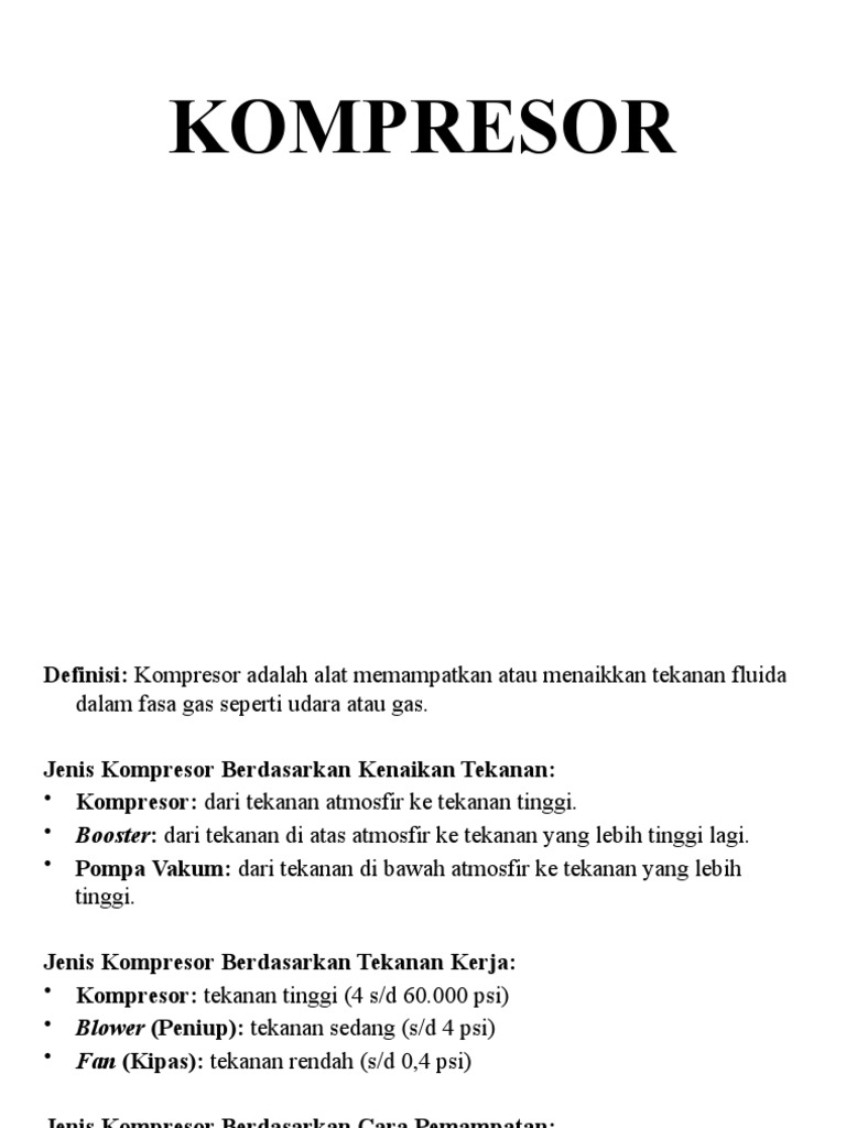 KOMPRESSOR | PDF
