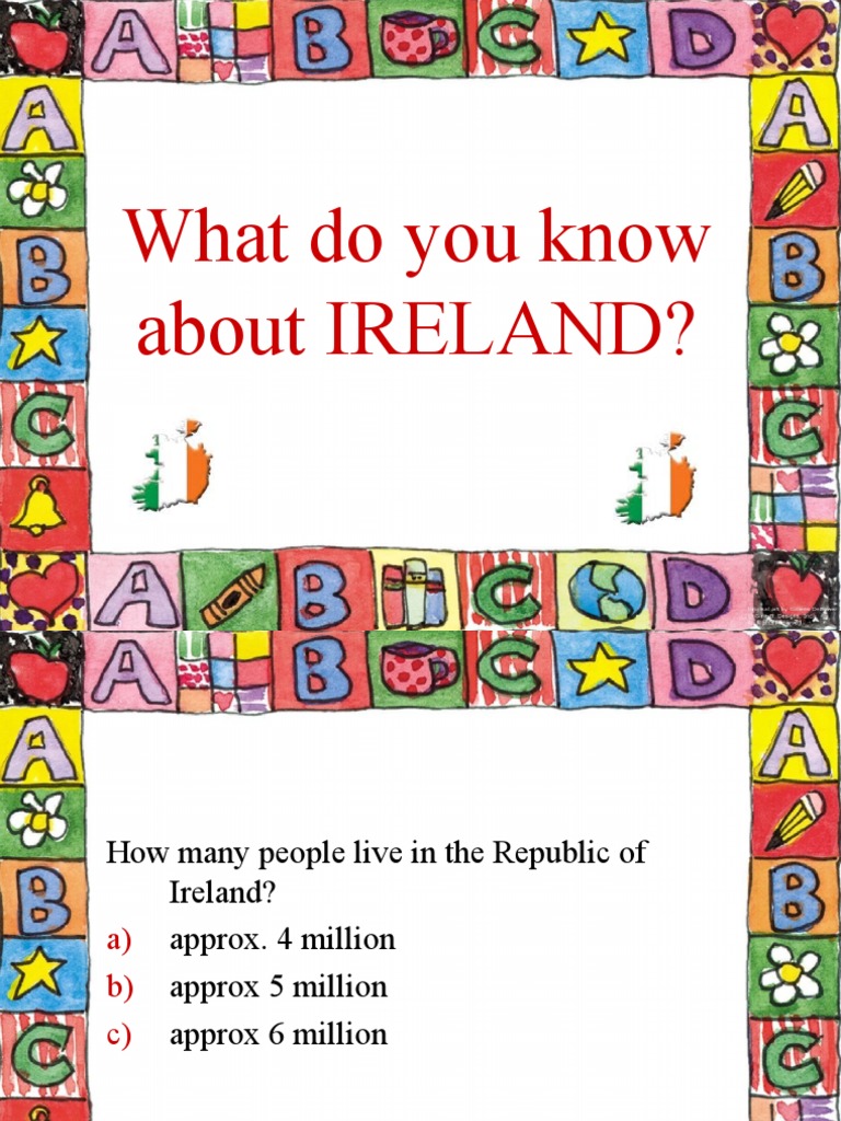 Ireland Trivia Quiz Questions | PDF