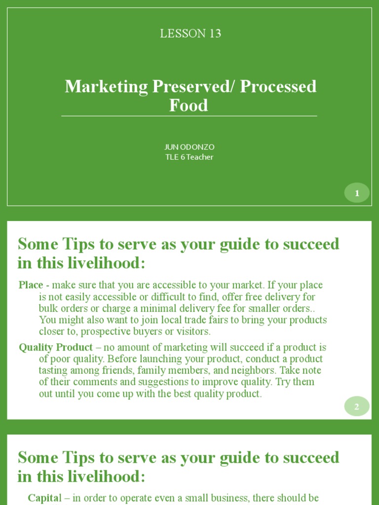 Marketing Preserved-Processed Food | PDF | Packaging And Labeling | Prices