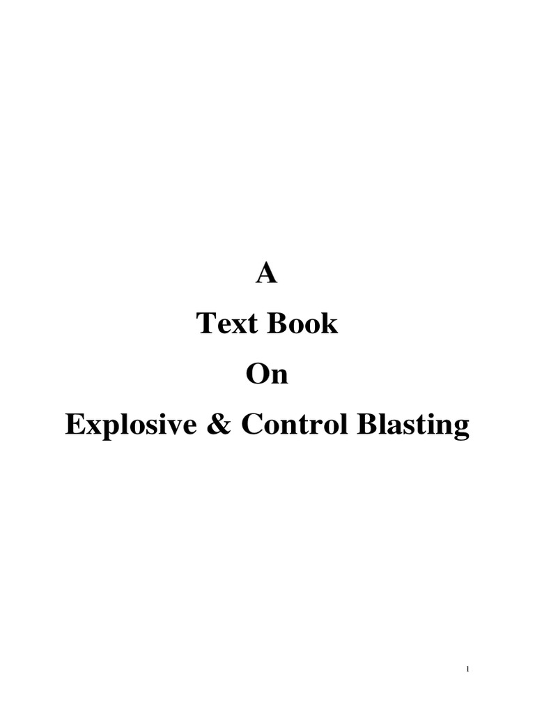 Controlled Blasting Techniques in Mining | PDF | Physical Sciences ...