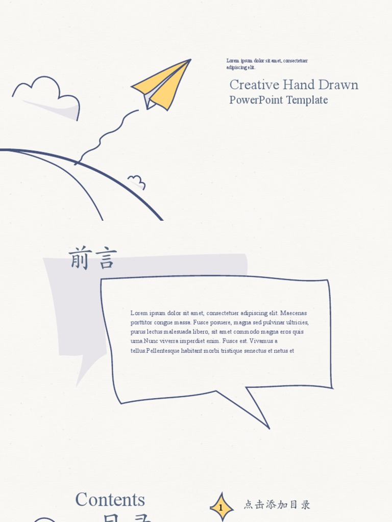 Creative Hand Drawn: Powerpoint Template | PDF | Business | Computers