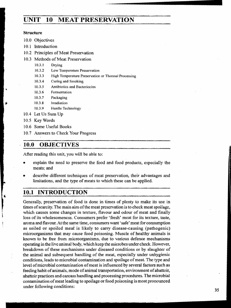 An In-Depth Look at Methods and Principles of Meat Preservation | PDF ...