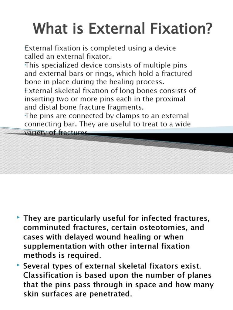 What Is External Fixation 5555 | PDF | Musculoskeletal System | Health ...