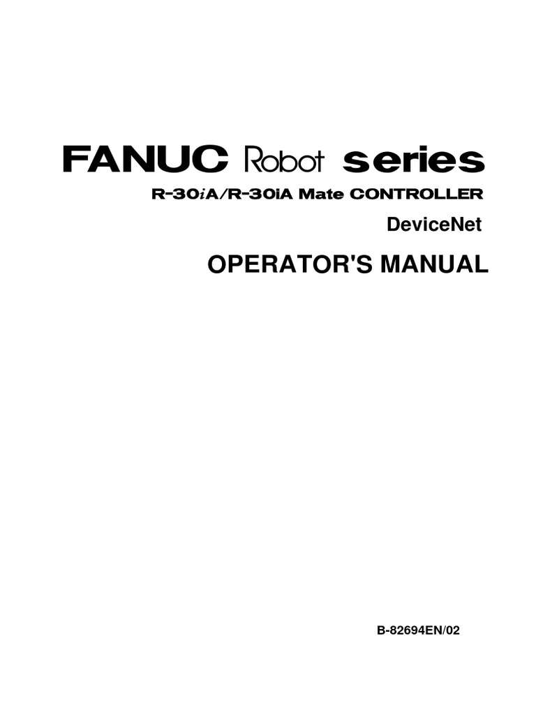 FANUC Series: Operator'S Manual | PDF | Interface (Computing) | Computer Network