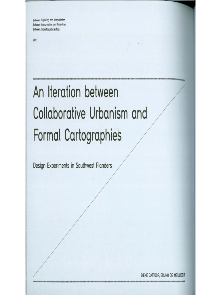 CATTOOR & DE MEULDER - An Iteration Between Collaborative Urbanism and Formal Cartographies | PDF