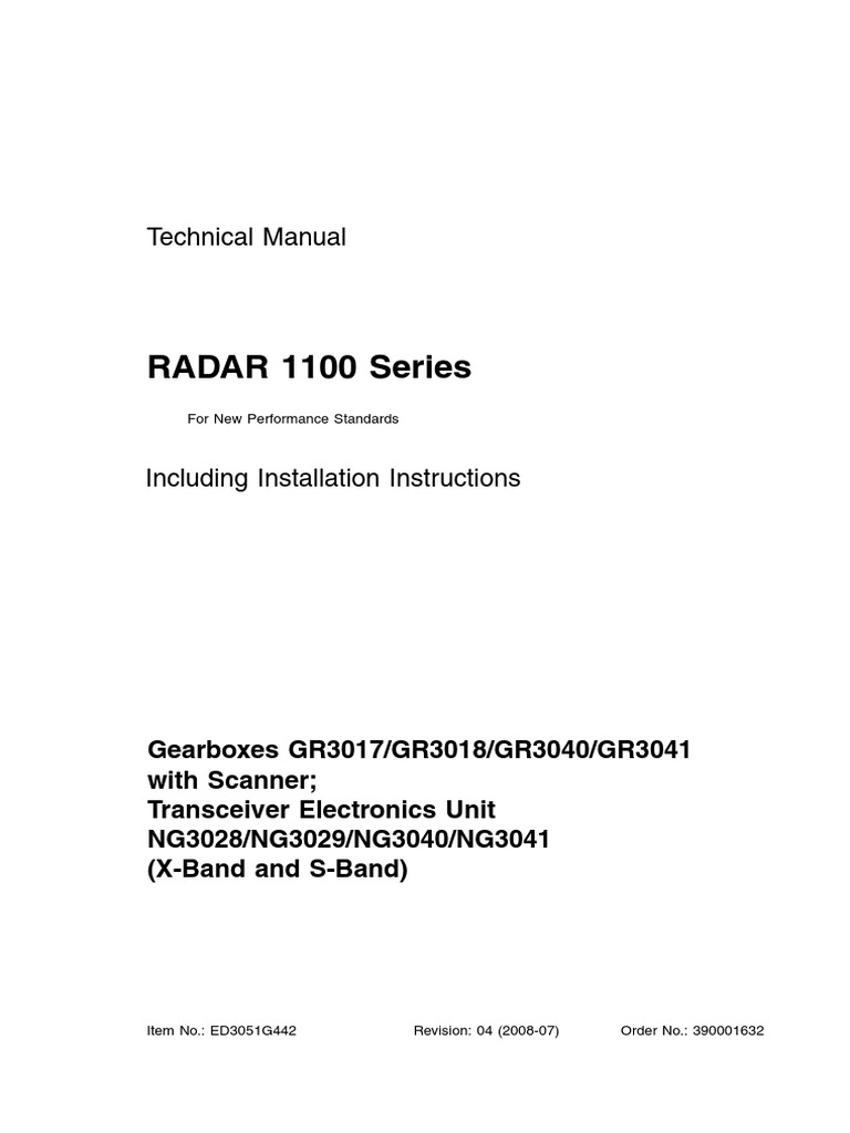 RADAR 1100 Series: Technical Manual | PDF | Radio Technology ...