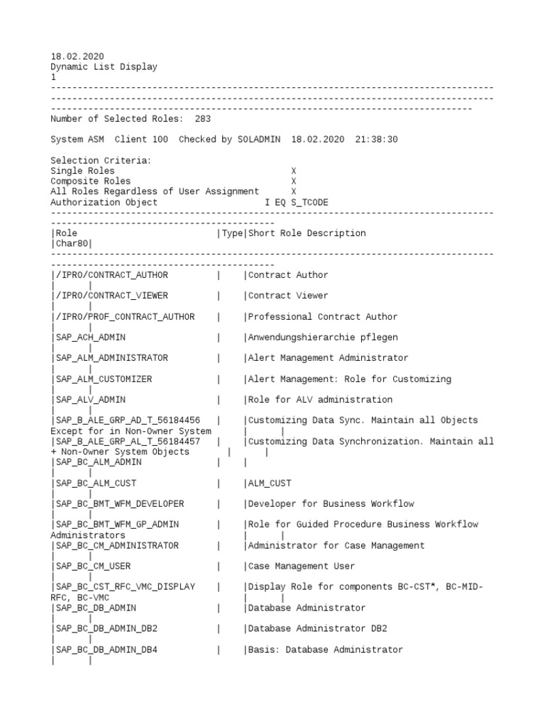 Roles | Download Free PDF | Databases | Computing