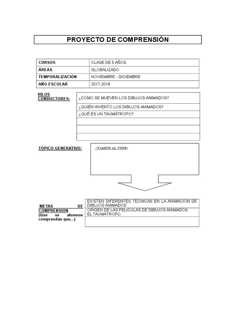 Proyecto Vamos Al Cine | PDF | Animación | Walt Disney