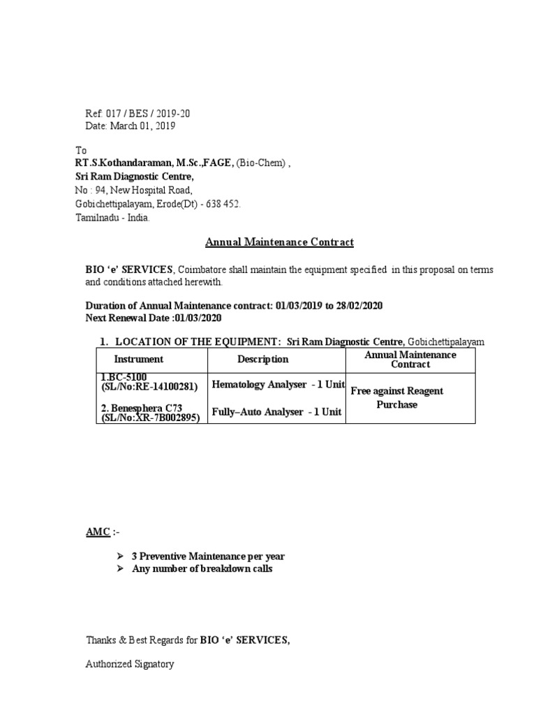 Annual Maintenance Contract e | PDF | Civil Law (Legal System) | Justice