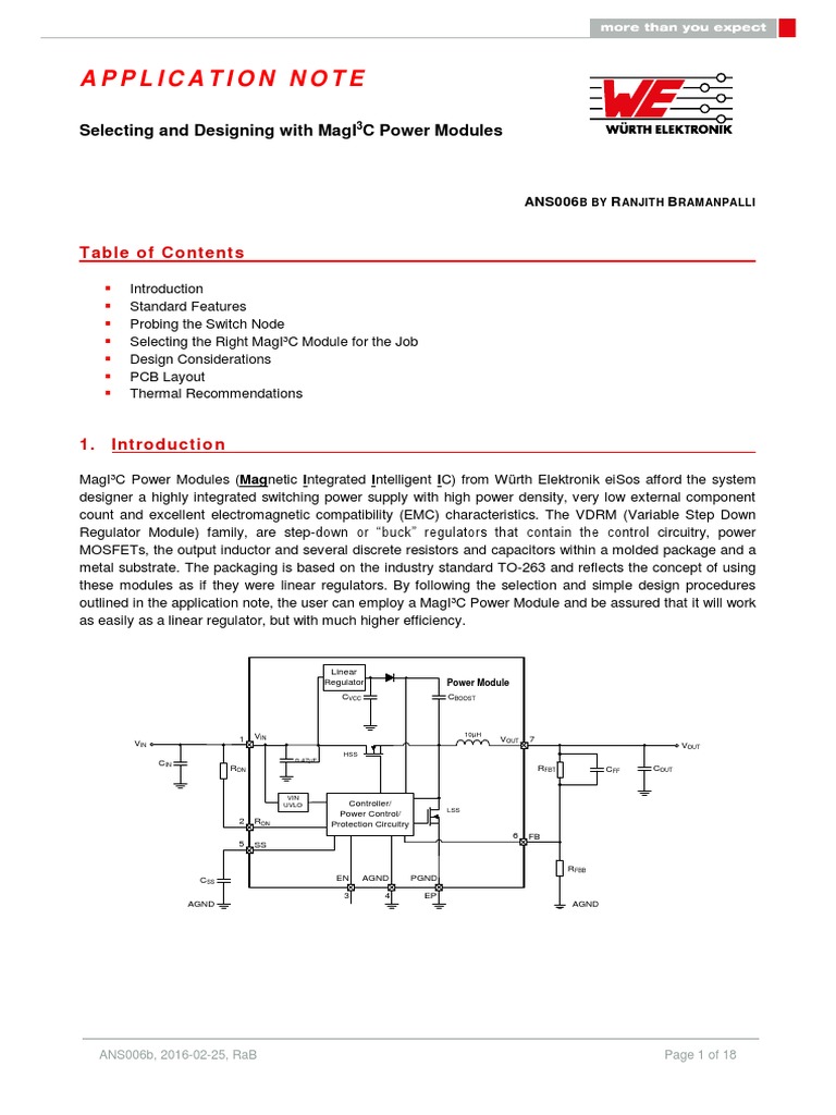 Application Note: Selecting and Designing With Magi C Power Modules ...