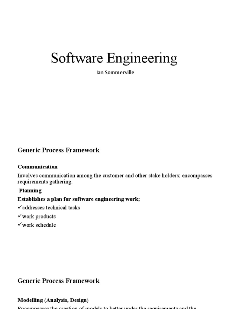 Generic Process Framework | PDF | Software Development Process ...