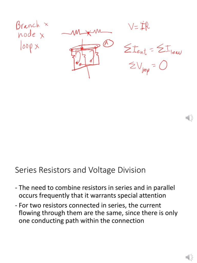 Ee231 Lec 1C PDF | PDF | Series And Parallel Circuits | Resistor