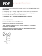 Cervical Anatomy and Histology Overview | PDF | Epithelium | Histology
