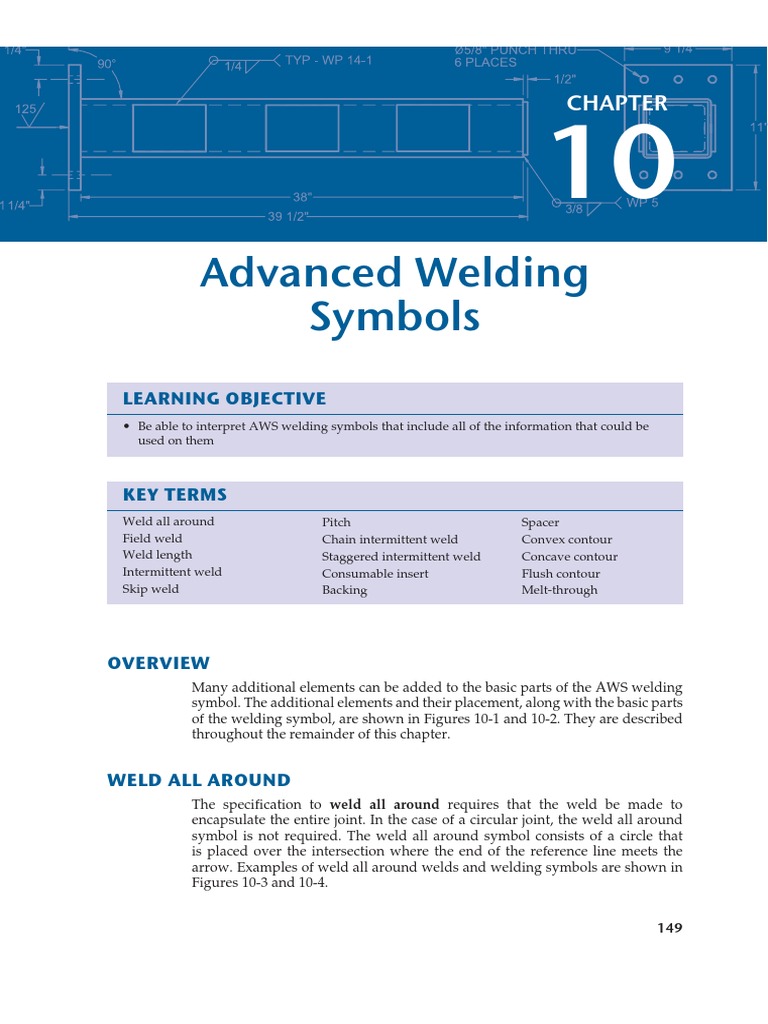 Advanced Welding Symbols | PDF | Fraction (Mathematics) | Foot (Unit)