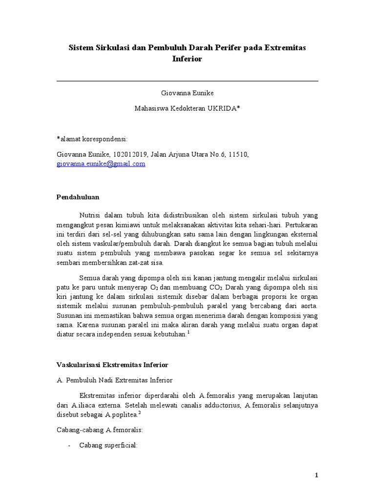 Pembuluh Darah Dan Tekanan Darah Perifer | PDF | Sains & Matematika