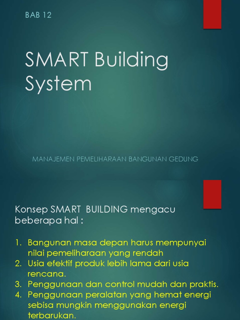 Sistem Manajemen Pemeliharaan Smart Building | PDF
