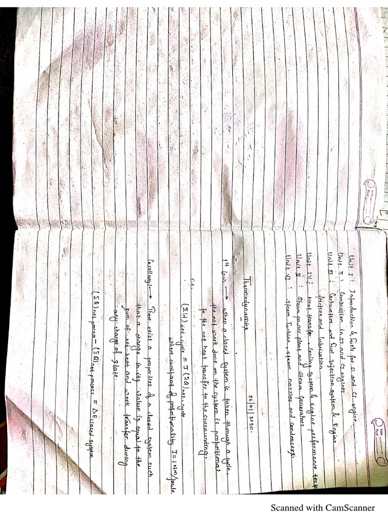 IC Engine Notes | PDF