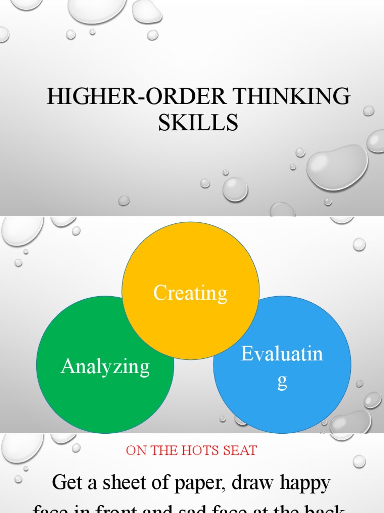 Higher Order Thinking in Math Activities | PDF | Cognitive Science ...