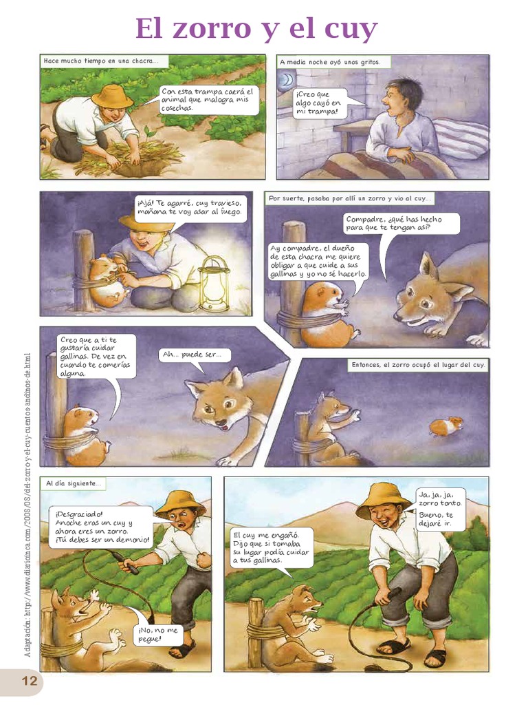 Historieta El Zorro y El Cuy PDF | PDF