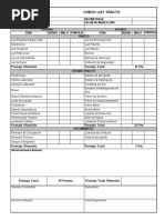 Check List Inspeccion Payloader | PDF | Fabricantes de vehículos de ...