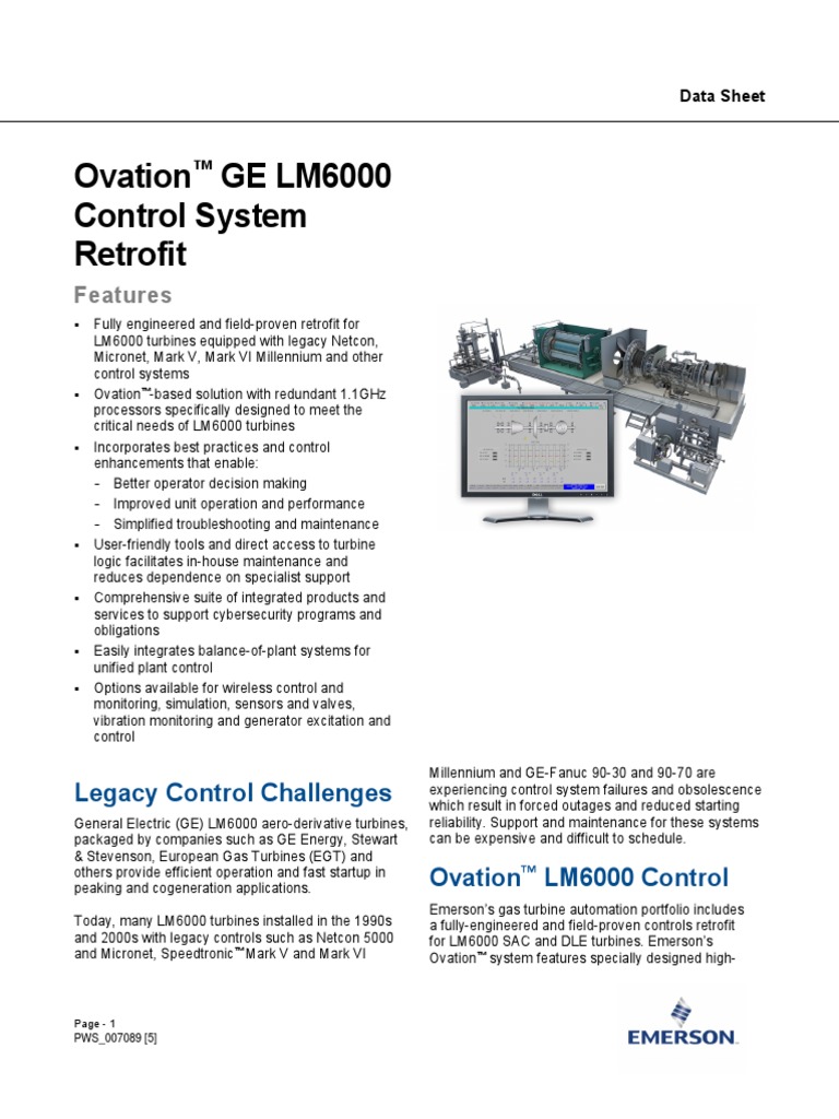 Ovation GE LM6000 Control System Retrofit: Features | PDF | Gas Turbine ...