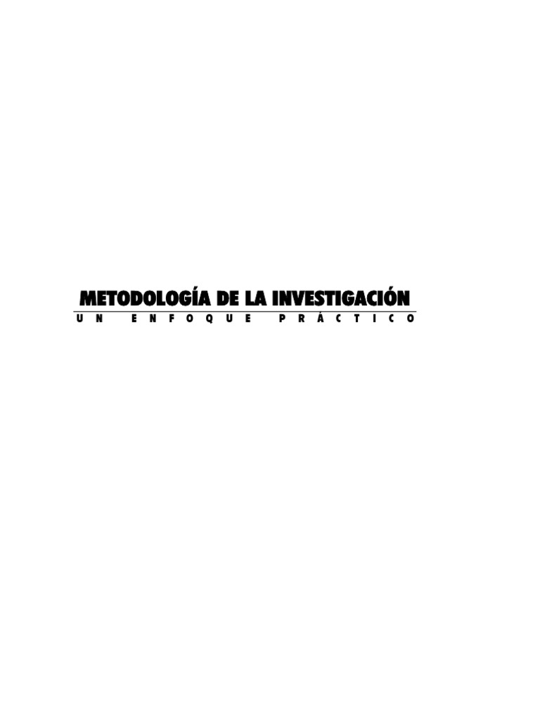 Metodología de La Investigacion (Libro) 2020 | Descargar gratis PDF ...