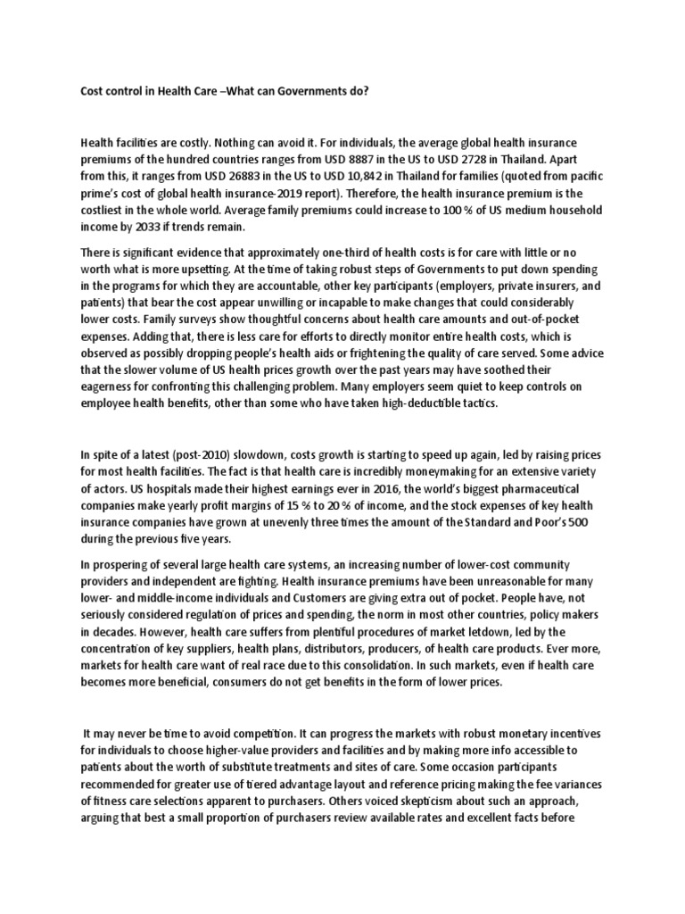 Cost Control in Health Care...................................... | PDF ...