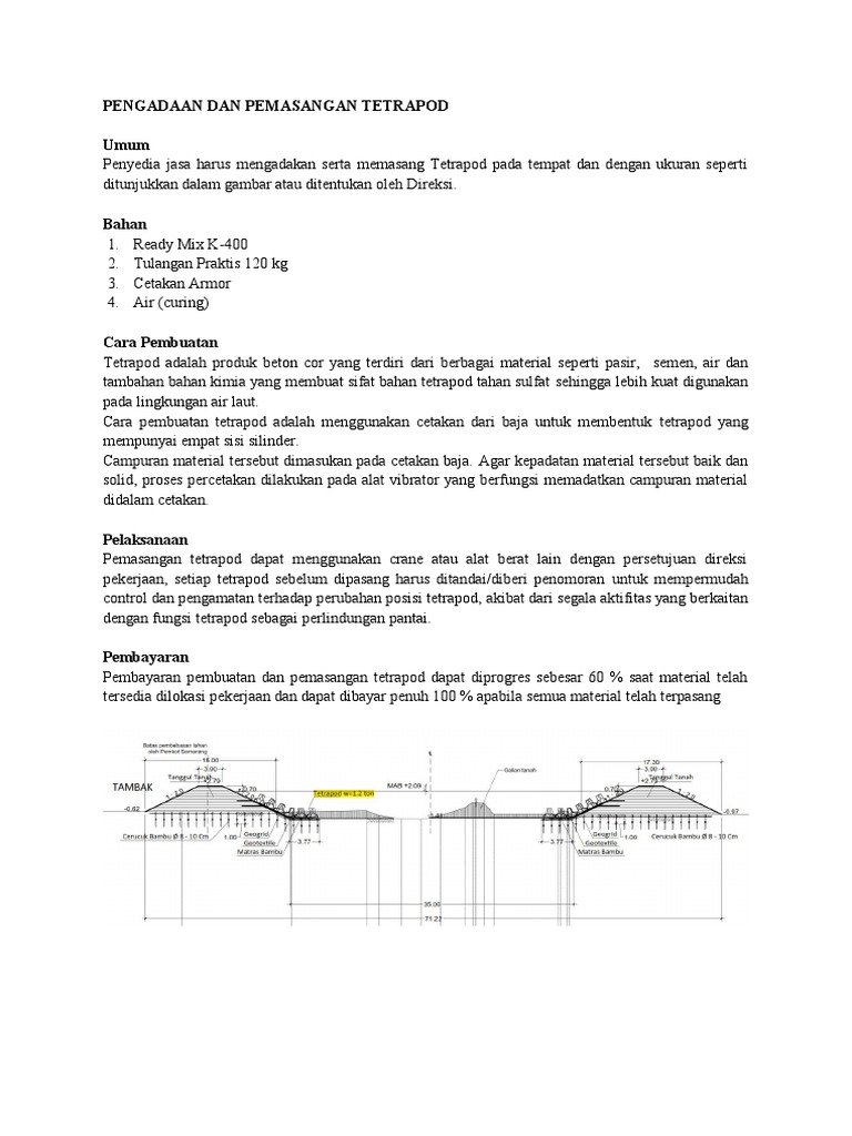 Spesifikasi & Gambar Tetrapod | PDF