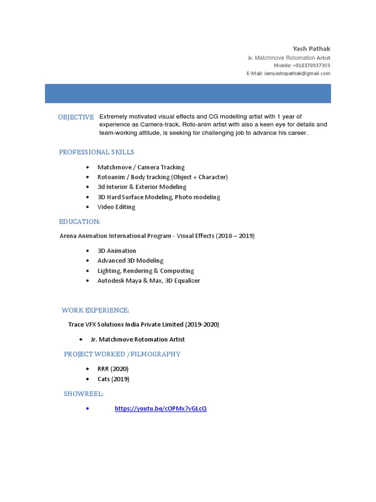 Yash Pathak Resume New PDF | PDF