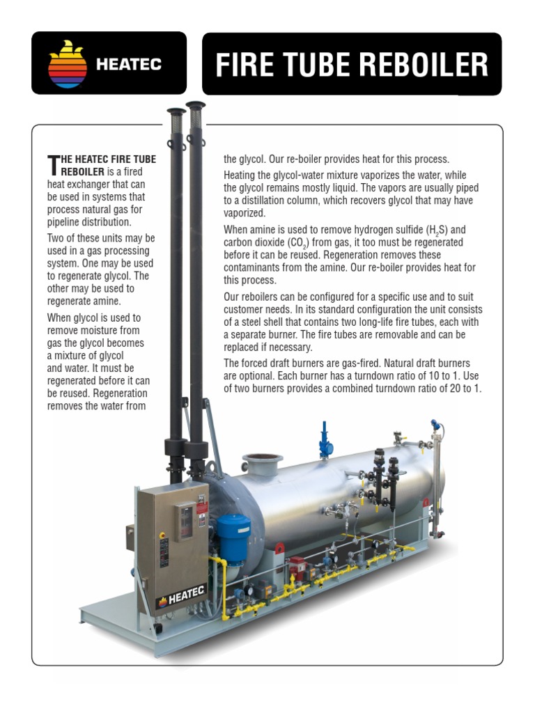 Fire Tube Reboiler | PDF | Hvac | Natural Gas