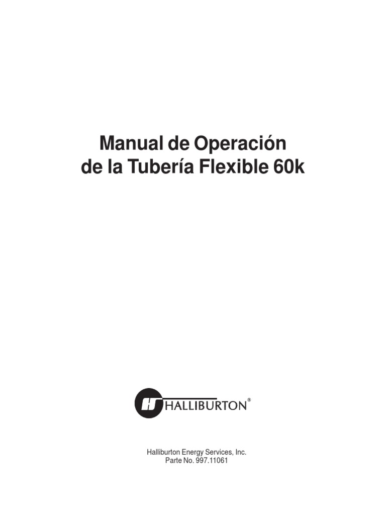 Manual Coiled Tubing 60k | PDF | Electrodoméstico | Máquinas