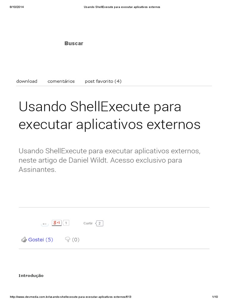 Usando ShellExecute para Executar Aplicativos Externos | PDF | Janela ...