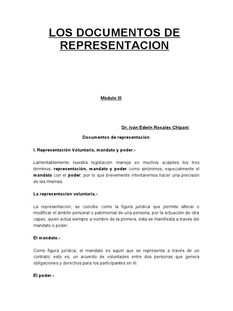 Los Documentos de Representacion | PDF | Instituciones sociales | Ciencias sociales