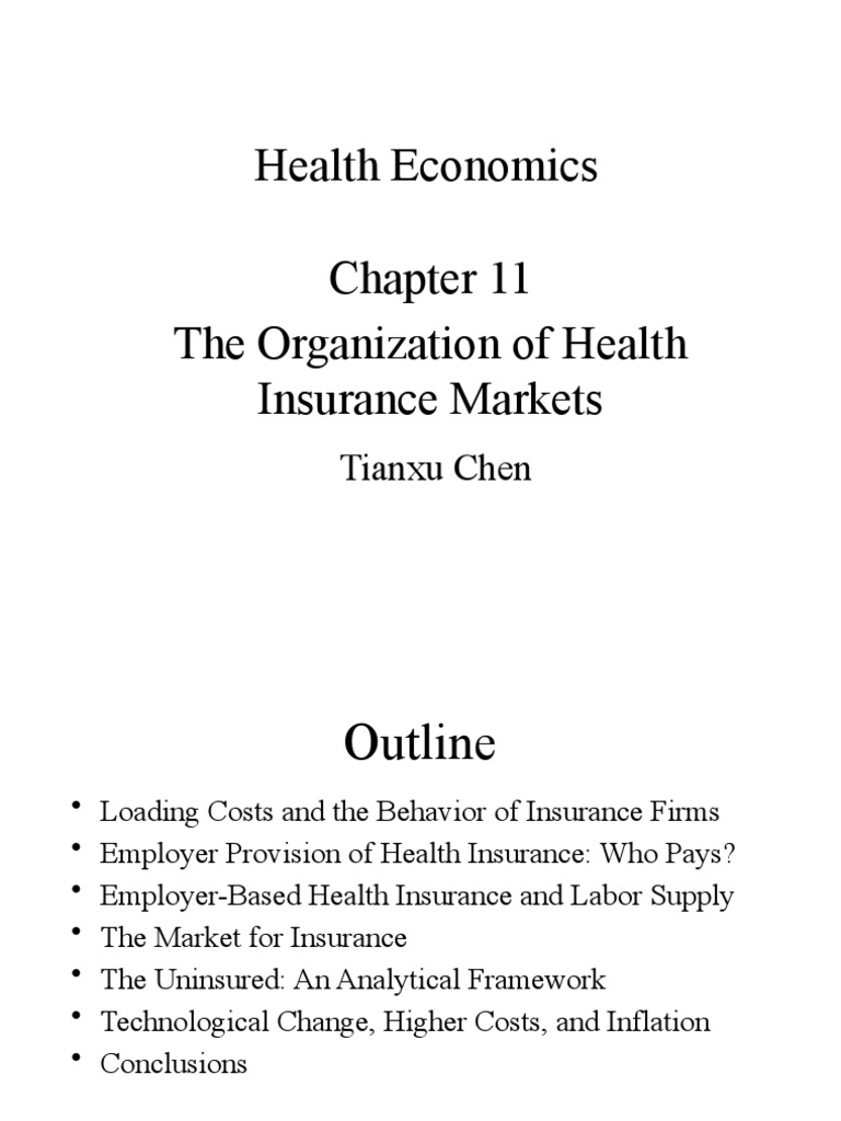 Health Insurance Market Dynamics Explained | PDF | Labour Economics ...