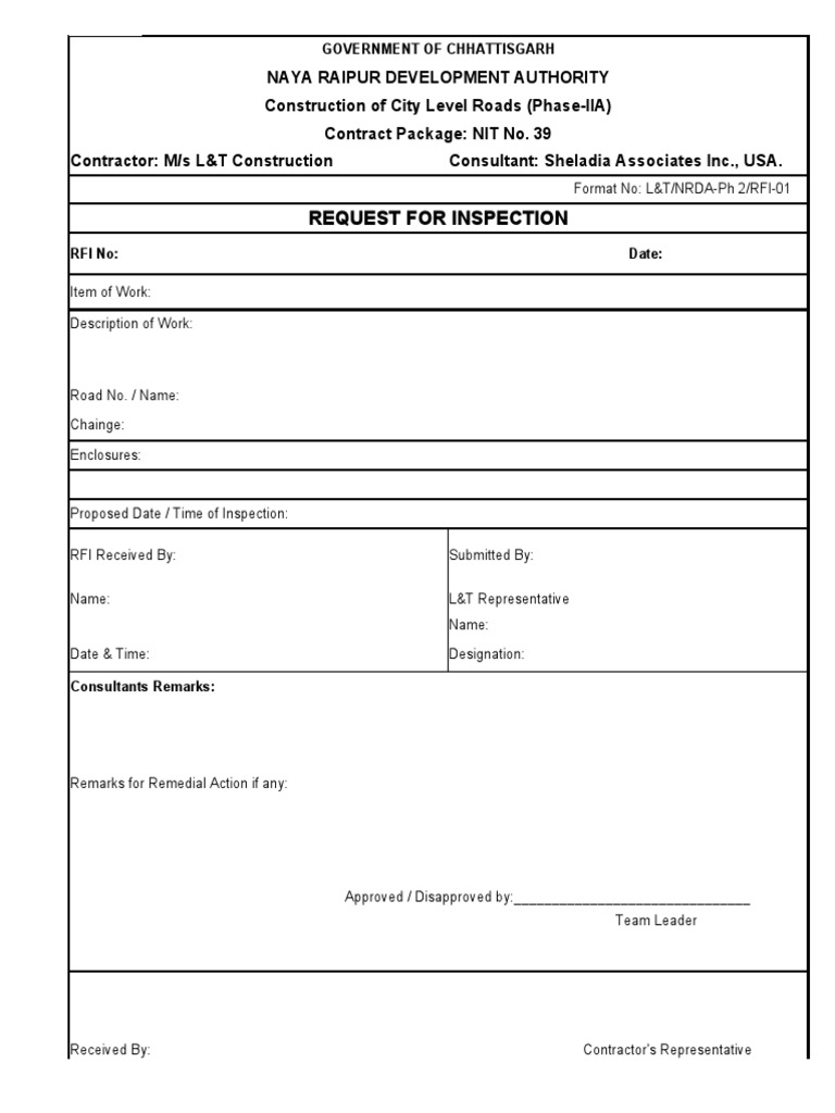 Rfi Format-Nrda-Phase-Iia-No | PDF | Law