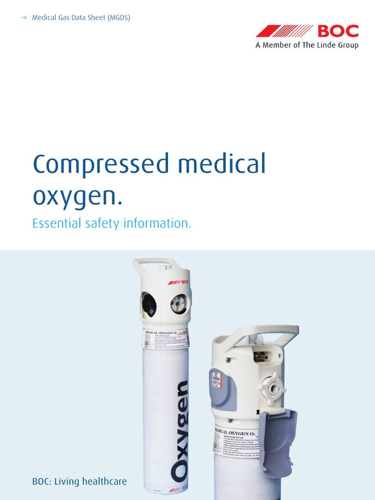 Compressed Medical Oxygen.: Essential Safety Information | PDF | Blood ...