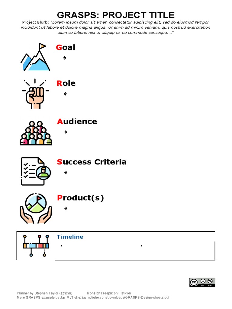 GRASPS Template (@sjtylr) | PDF